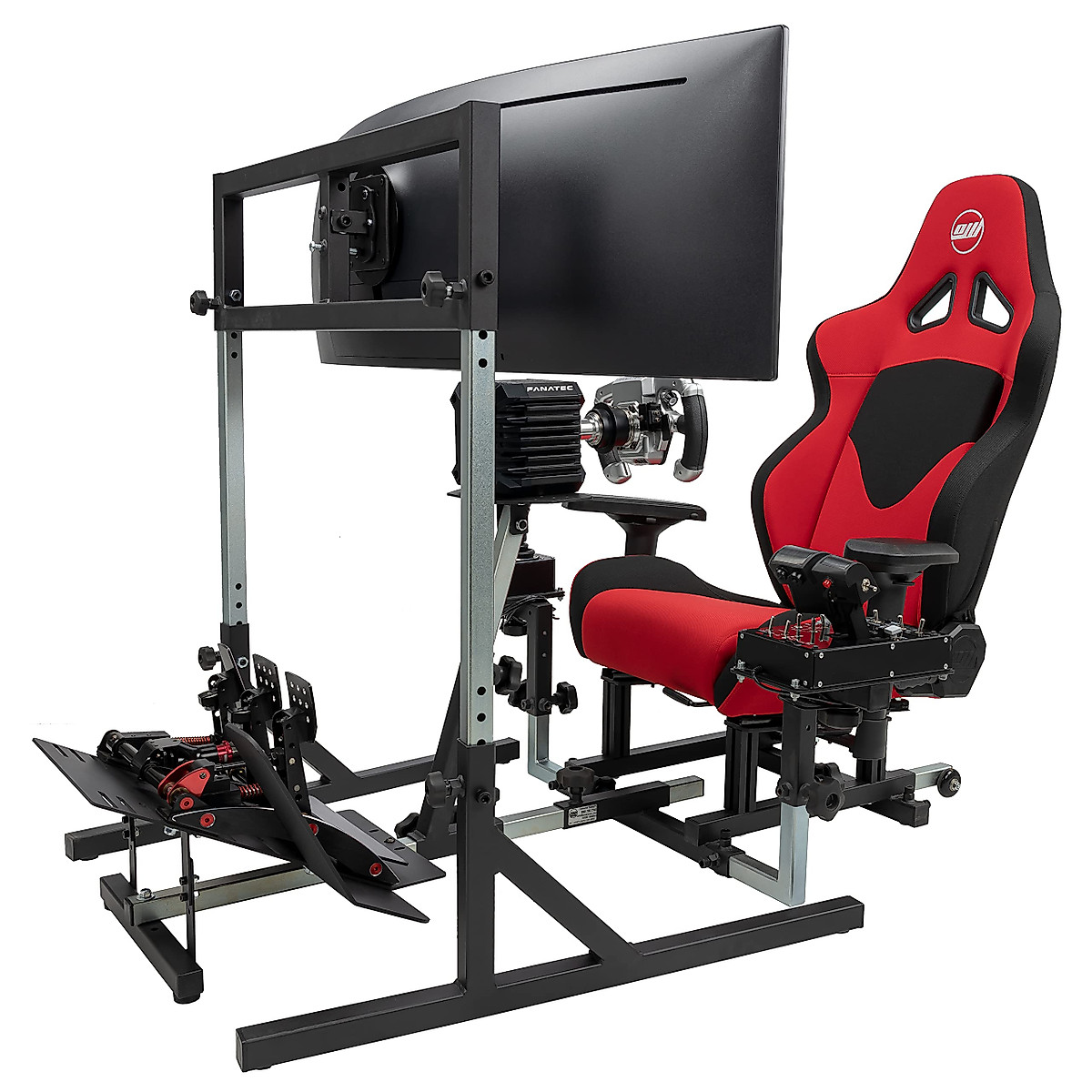 SimFab Monitor Mount Floor Stand for Racing and Flight Simulators | for Monitors up to 100x100mm VESA, 24, 27, 32, 34, 37, 49 Ultra Wide