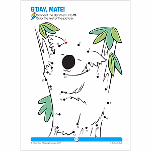 School Zone - ABC Dot-to-Dots Workbook - 32 Pages, Ages 3 to 5, Preschool, Kindergarten, Connect the Dots, Alphabet, Letter Puzzles, and More (School Zone Get Ready!™ Activity Book Series)