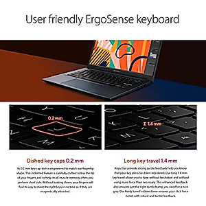 ASUS VivoBook Pro 14 OLED Laptop, 14” 2.8K OLED Display, AMD Ryzen 7 6800H Mobile CPU, NVIDIA GeForce RTX 3050 GPU, 16GB RAM, 1TB SSD, Windows 11 Home, Quiet Blue, M6400RC-EB74