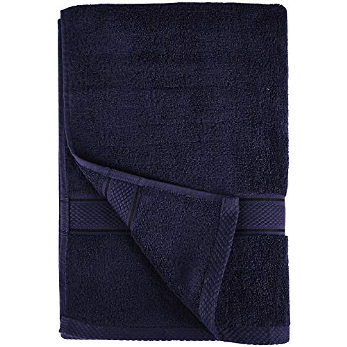 Amazon Brand – Pinzon 6 Piece Blended Egyptian Cotton Bath Towel Set - Navy