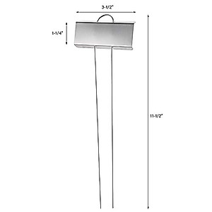 Foraineam 30 Pack 11.5 inch Stainless Steel Garden Markers Weatherproof Metal Plant Labels Large Planting Seedling Stake Signs