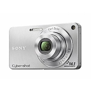 Sony DSC-W350 14.1MP Digital Camera with 4x Wide Angle Zoom with Optical Steady Shot Image Stabilization and 2.7 inch LCD (Silver)