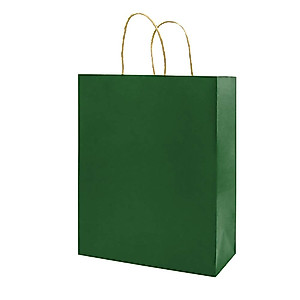 Small Each 100 Pack Brown&Color Craft Paper Gift bags with Handles Bluk for Birthday Party Favors Christmas