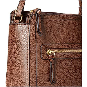 Bueno of California Elephant Grain Crossbody, Brown