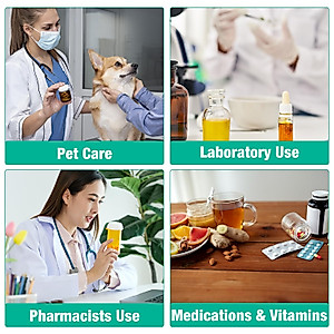 Pack of 5 Capsule Filling Kit for Empty Pill Capsules Filler, Opret Lab Spatula Micro Medicine Spoon, Tiny Spoons Scoop for Powder, Stainless Steel Gel Cap Filler Size #000 00 0 1