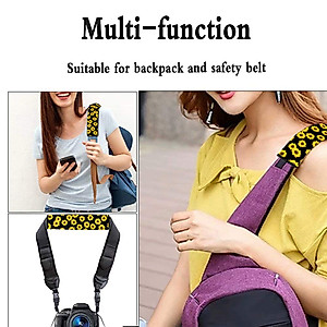 Snilety Retro Rose Floral Design 2 Packs Women Auto Car Seat Belt Pads Cover Soft Comfort Seat Strap Headrest Neck Support Seatbelt Pillow for Children Baby