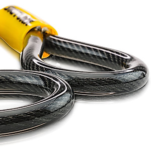 Bike U Lock - Sigtuna Bike Lock Heavy Duty Anti-Theft with 4ft/1.2m Cable, Bicycle U Lock with Sturdy Mounting Bracket for Mountain Bikes, Ebikes, Scooters