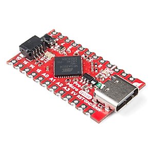 SparkFun Qwiic Pro Micro - USB-C (ATmega32U4) - Compatible with Arduino development board 5V/16MHz microcontroller AP2112 3.3V Voltage Regulator Castellated PTH pin pads Reset button Maximum 6V input