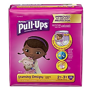 Pull-Ups Learning Designs Training Pants for Girls, 2T-3T, 25 ct