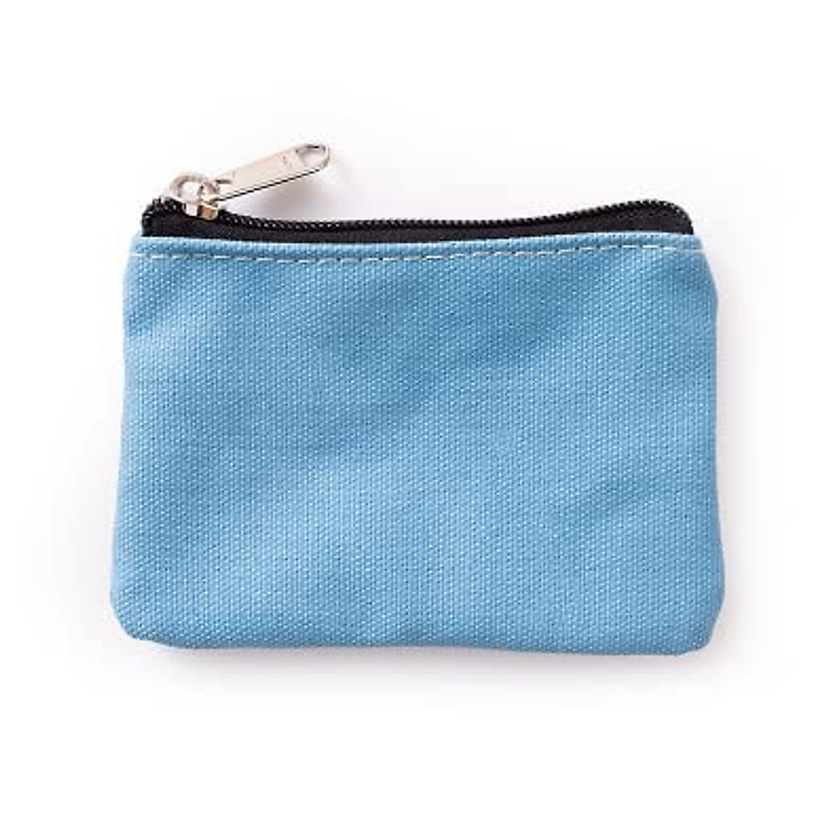 HappyDaily 6 Pack Canvas Zipper Bags Small Makeup Bags Lipstick Cosmatic Organizer Small Storage Pouch Carrying Purse (Pink/Hotpink/Sky Blue/Purple/Orange/Grey, Small (3.1'' x 5.1'')) (HD274)