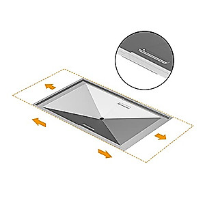 AJinTeby Grill Drip Pans Adjustable Grease Tray Set Fit for Nexgrill, DynaGlo, Uniflame, BHG, Backyard, Kenmore and Other Grills -Professional Parts (26")