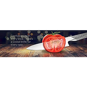 Global GS-7-4 inch, 10cm Paring Spear Knife, 4 inch, Stainless Steel