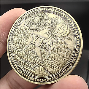 Yes No Challenge Coin Decision Maker Commemorative Coins Collection