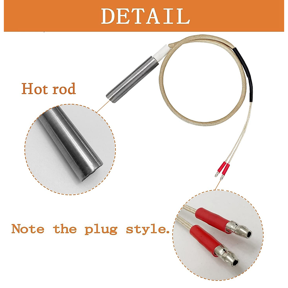 ZHOUWHJJ Replacement Igniter for 110V Green Mountain Daniel Boone and Jim Bowie Pellet Grill