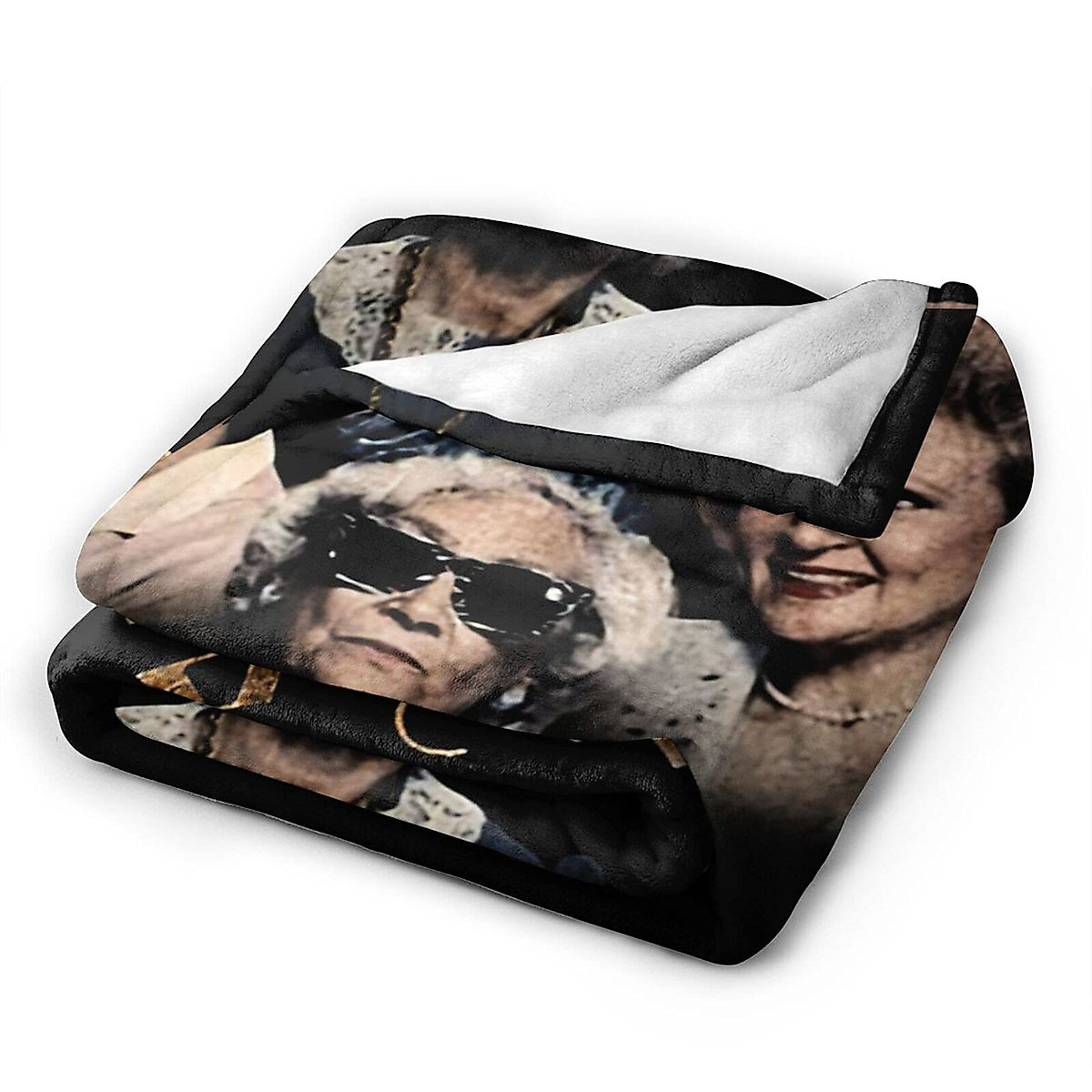 Golden Girls Fleece Throw Blanket for Couch, Soft, Plush, Fluffy, Warm, Microfiber, Lightweight, Cozy – Perfect for Bed, Sofa