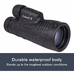 Celestron – Outland X 10x50 Monocular – Outdoor and Birding Monocular – Fully Multi-Coated Optics and BaK-4 Prisms – Bonus Smartphone Adapter and Bluetooth Remote Included