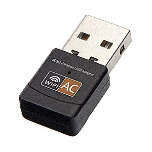 USB WiFi Adapter, AC600 Mbps Dual Band 2.4/5Ghz Wireless USB Mini WiFi Network Adapter 802.11 Mini Wireless for Laptop/Desktop/PC, Support Desktop Laptop MAC Book Windows Notebook
