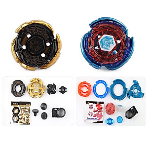 通用 Gold Galaxy Pegasus Pegasis Metal Fusion Attack Set with 4D Launcher Battle Set