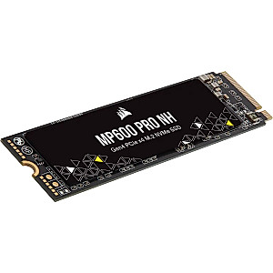Corsair MP600 PRO NH 4TB PCIe Gen4 x4 NVMe M.2 SSD – High-Density TLC NAND – M.2 2280 – DirectStorage Compatible - Up to 7,000MB/sec - No Heatsink - Black