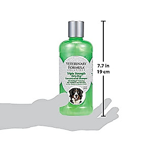 Veterinary Formula Solutions Triple Strength Dirty Dog Concentrated Shampoo,17 oz – DirtRepel Technology Cleans Extra Dirty and Smelly Dogs – Contains Wheat Protein,Shea Butter,Aloe,Vitamin E,Green