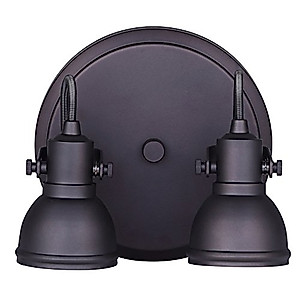 CANARM ICW622A02ORB10 LTD Polo 2 Light Ceiling/Wall, Oil Rubbed Bronze with Adjustable Heads