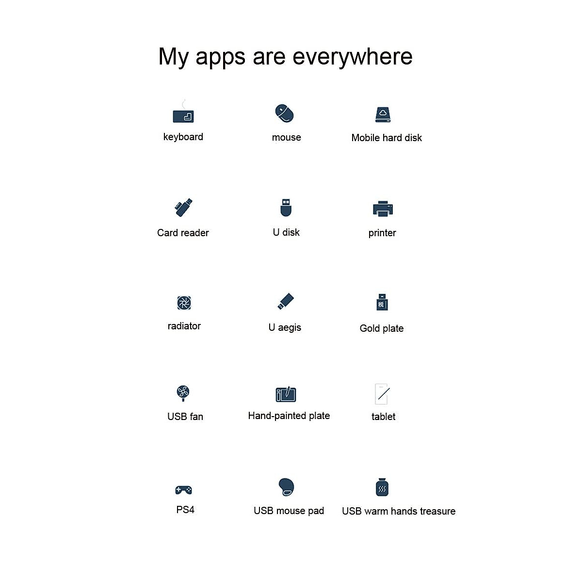 Wabao UFO HUB 5-Port USB2.0 1-Micro USB Hub 7 Color Breathing Power Supply lamp, Independent Switch