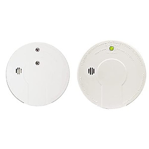 Kidde Premium Smoke Detector, Battery-Operated Smoke Alarm with Hush Feature, 9V Battery Included & Smoke Detector, Battery Powered with Test Button