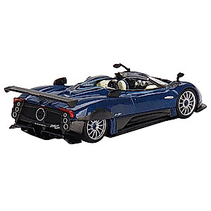 Truescale Miniatures Pagani Zonda HP Barchetta Conv. Blue Tricolore Met. & Carbon w/White Interior Ltd Ed to 4200 pcs 1/64 Diecast Model Car True Scale MGT00370