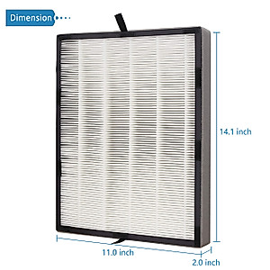 Rioche Premium H13 HEPA-Odor Replacement Air Filters, Compatible with Alen BreatheSmart 45i or Flex Air Purifier, Compare to Part NO. B4-Fresh (Old Part Number FL40), 1 HEPA&1 Carbon Pre-filter