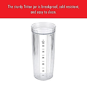 ZWILLING Enfinigy Personal Blender Jar with Drinking Lid and Vacuum Lid - White