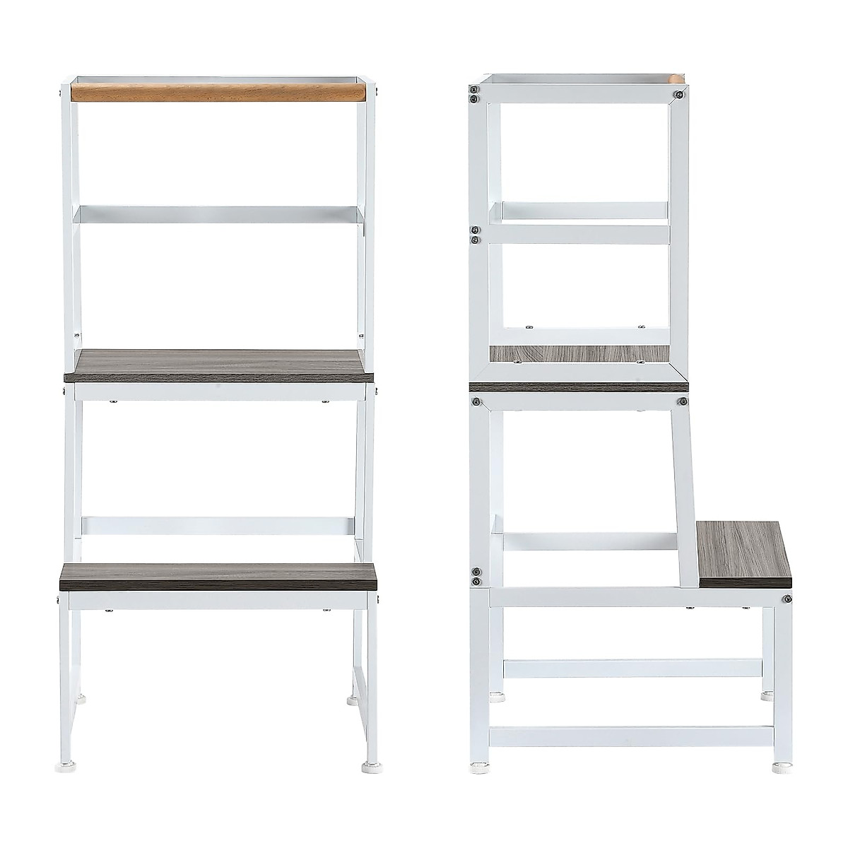 Kitchen Step Stool, Learning Step Stool, Heavy Duty Step Stool, Bed Steps for High Beds Hold Up to 150 Lbs