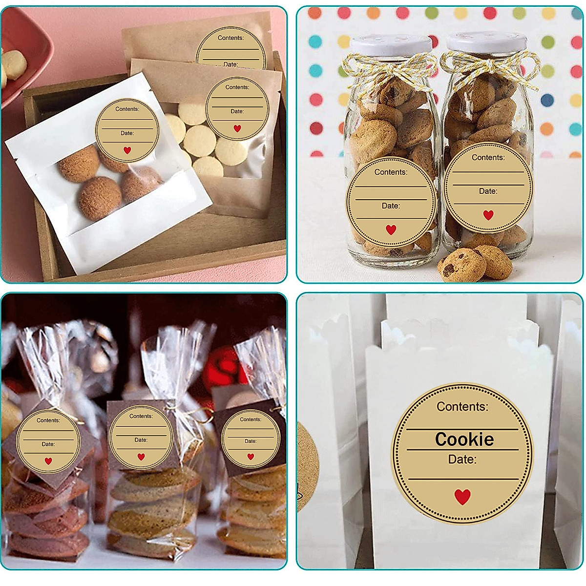 Canning Jar Stickers 2'' Kraft Round Shape Spice Labels for Jar Lids - Natural Brown Kraft Stickers for Canning Labels 500 Pcs Mason Jar Labels for Jar,Bottle Seal,Store Owners,Crafts, Oganizing,Gift