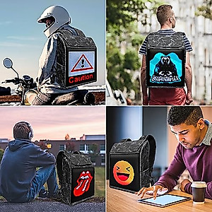 RODANNY LED Backpack, Waterproof Motorcycle Backpack, Designable Screen, Birthday Gift for Men, Laptop Backpack 15.6 Inch (Gray)