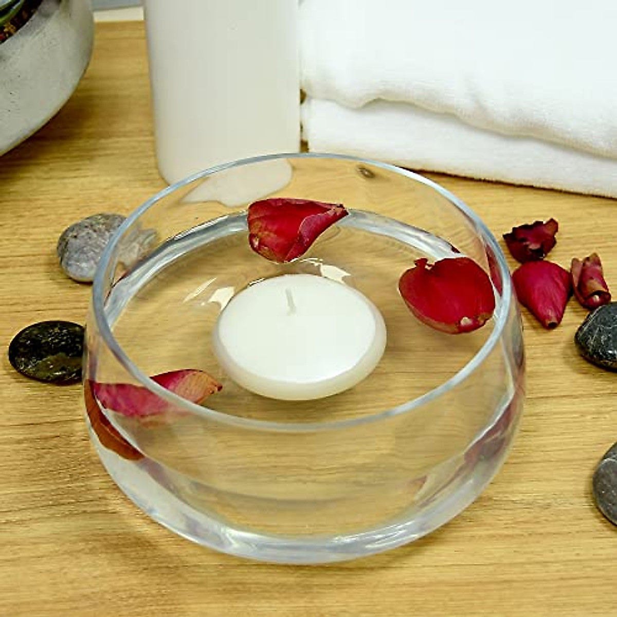 Zest Candle 12-Piece Folding Candles, 3-Inch, Pearl White