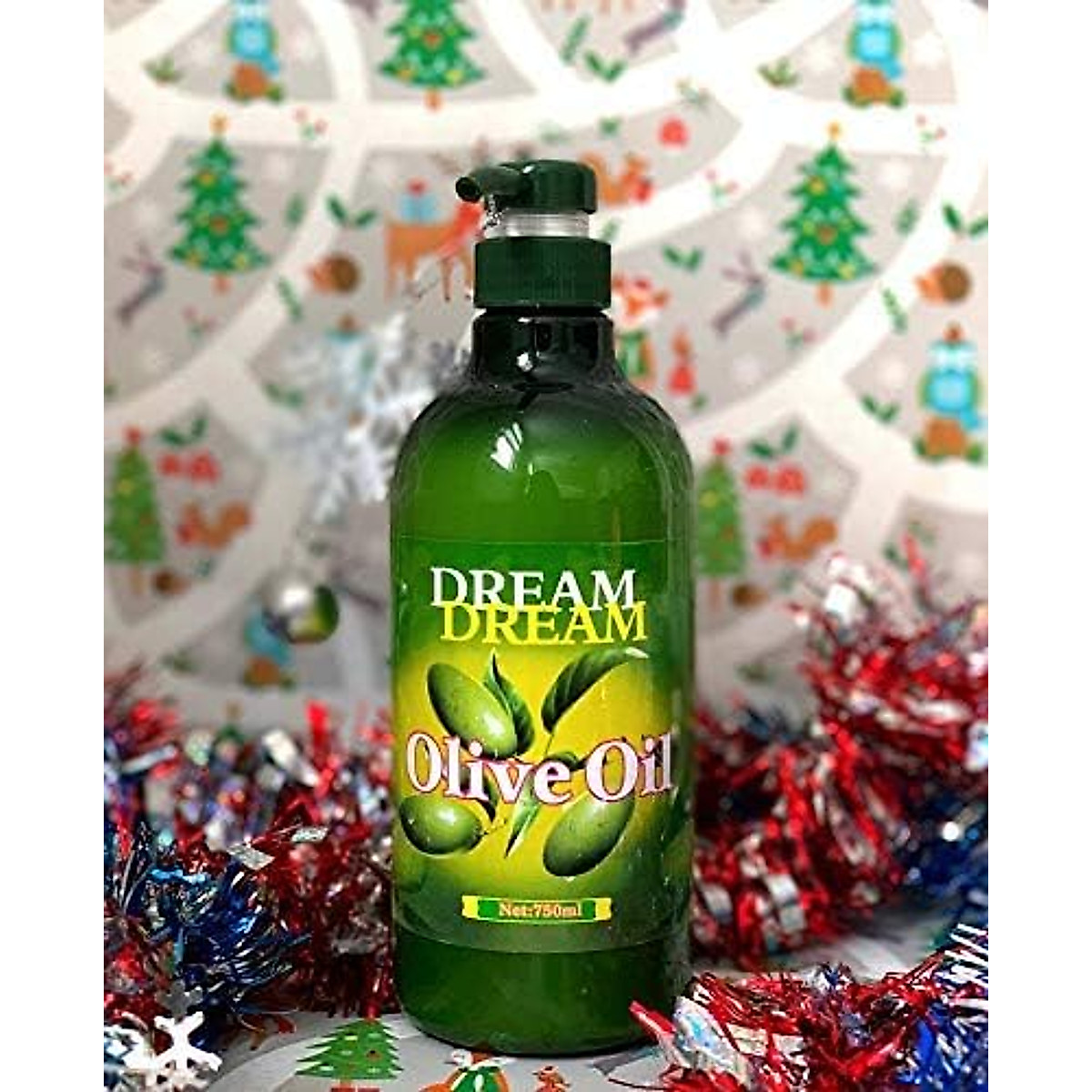 Dream Olive Oil Lotion for Body, Hands and Feet; Creates Smooth, Non-Greasy, Delectable, Calming, Emollient Long Lasting Smell for Dry Skin; Popular Use in Nail Salons & Spas - 750ml