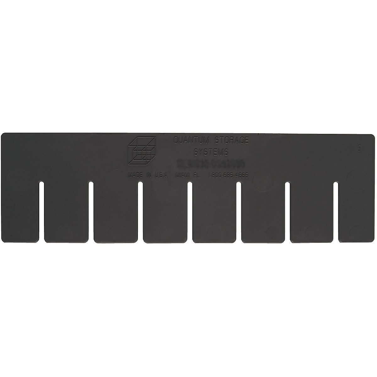 Quantum Storage Systems DS93030CO Short Divider for Dividable Grid Container DG93030, Black Conductive, 6-Pack