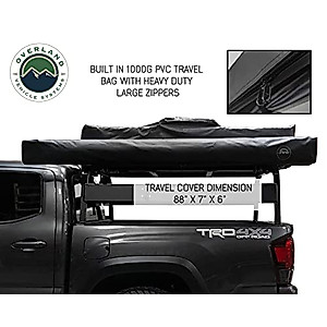 Nomadic OVS Awning 270 Passenger Side - Dark Gray Cover with Black Cover Universal