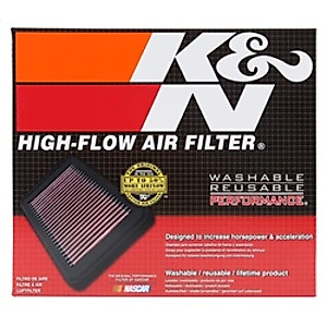 K&N Engine Air Filter: Increase Power & Towing, Washable, Premium, Replacement Air Filter: Compatible with 2014-2019 Toyota Truck and SUV V6/V8 (Tundra, Tacoma, Sequoia), 33-5017