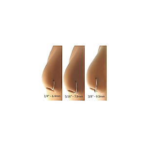 925 Sterling Silver Fake Septum Clicker Hanger Clip On Nose Ring Hoop