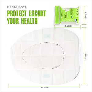 Porta Potty Toilet Seat Covers Disposable flushable Biodegradable Travel Pack 200 sheet / 100 Pack/Double Layer Potty Training Toilet Seat Covers Child for Travel Airplane Public Restrooms Hotel