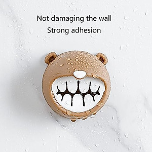 Meiliyizu Cartoon Bear Kitchen Towel Rack Multipurpose Face Towel Organization Holder for Home Kitchen Wash Face Towel Rack