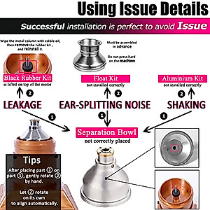 Minneer Electric Milk Cream Centrifugal Separator/Golden Plug 21Gal/H 80L/H 110V USA/Canada Make Cream Butter Milkshake Separator for Goats Cows Milk All Metal Parts(Golden)