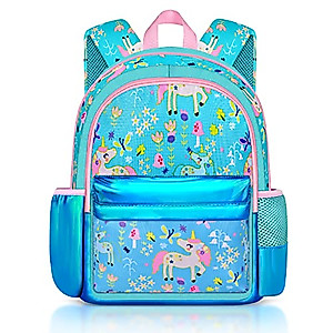 Neragron Toddler Backpack, Preschool Toddler Backpack for Kindergarten Elementary Kids 3-6, Mini Backpacks with Adjustable Padded Shoulder Straps(14 IN