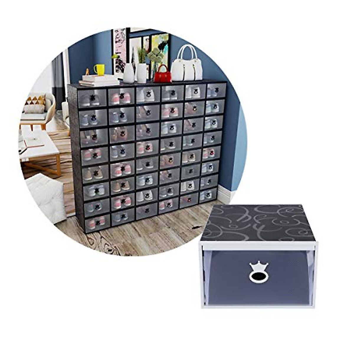 Cabilock SNEAKER SHOE CONTAINERS- Large capacity, thickened and durable.