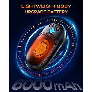 Hand Warmers Rechargeable, 2 Pack 6000mAh Electric Portable Heater, 20 Hrs Long Heating Hot Pockets Hand Warmer, Hunting Gear, Gifts for Women, Men, Raynauds, Camping, Golf, Outdoors (Black Pro)