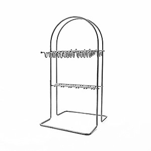 Uniturcky 24 Piece Cutlery Set for 6 with Holder, Mirror Polished Silver Stainless Steel Flatware Set with Rack, Kitchen Restaurant Hotel Utensils, Silverware Sets with Holder, Hanging Flatware set