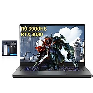 asus Zephyrus G15 15.6'' 240Hz QHD Gaming Laptop, AMD Ryzen 9 6900HS, GeForce RTX 3080 8GB GDDR6, 40GB DDR5 RAM, 4TB PCIe SSD, Backlit Keyboard, HD Webcam, Win 11 Pro, Gray, 32GB USB Card
