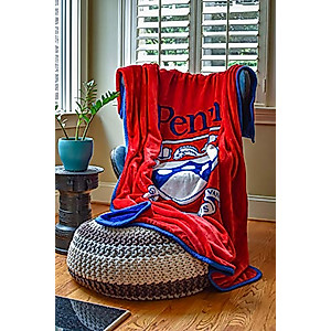 Dormitory 101 U Penn Premium Quality Plush Fleece Blanket - X Large 60"X80". Fits Queen or Twin XL Bedding. Great Gifts!
