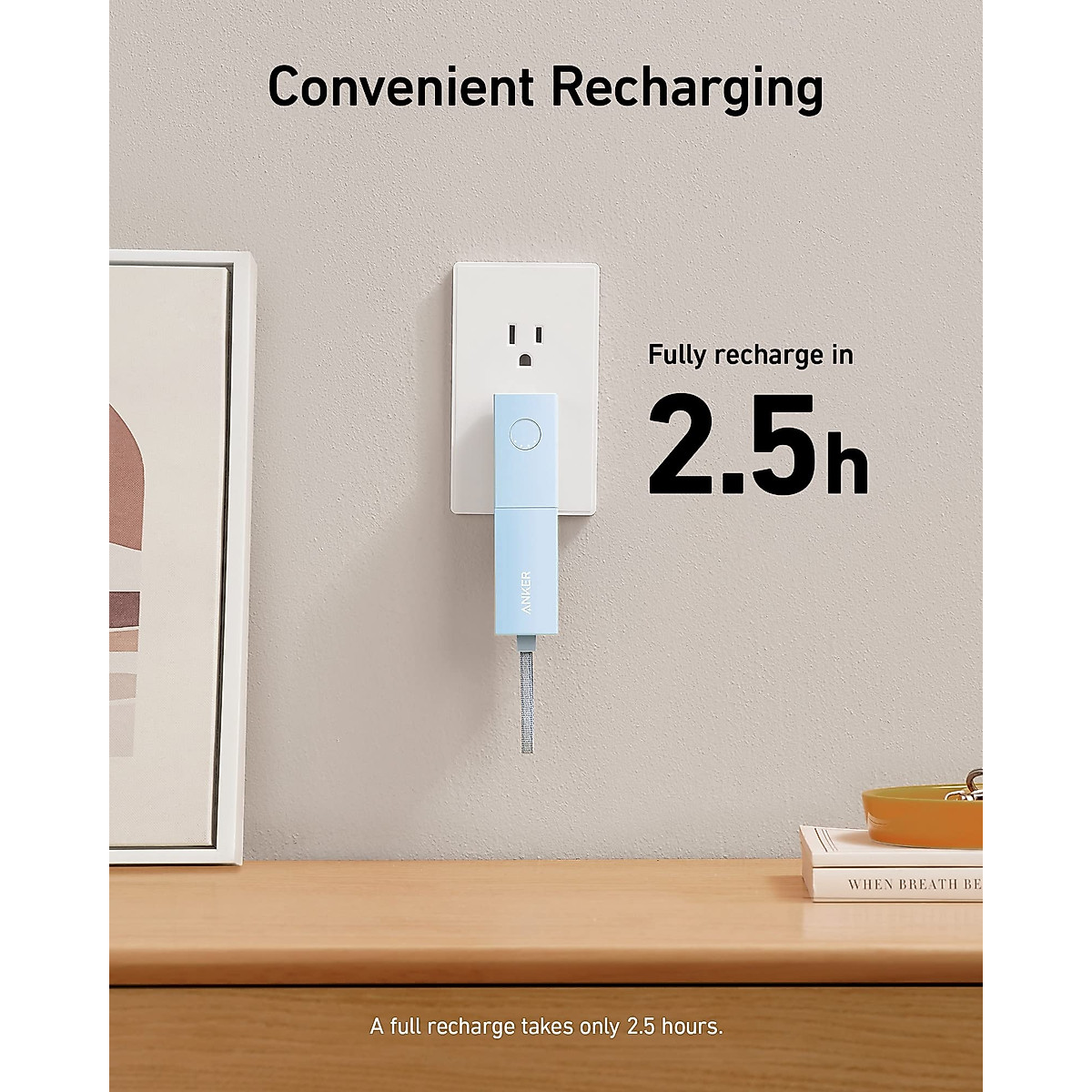 Anker Portable Charger, 2-in-1 Hybrid Charger, 5,000 mAh 20W Power Delivery for iPhone 15/15 Plus/15 Pro/15 Pro Max, iPhone 14/13/12 Series, Samsung S22, Google Pixel, Apple Watch, AirPods,and More