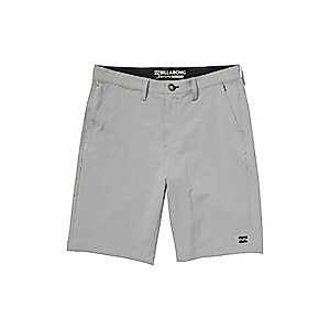 Billabong Boys' Big Classic Hybrid Walkshort, Grey, 26